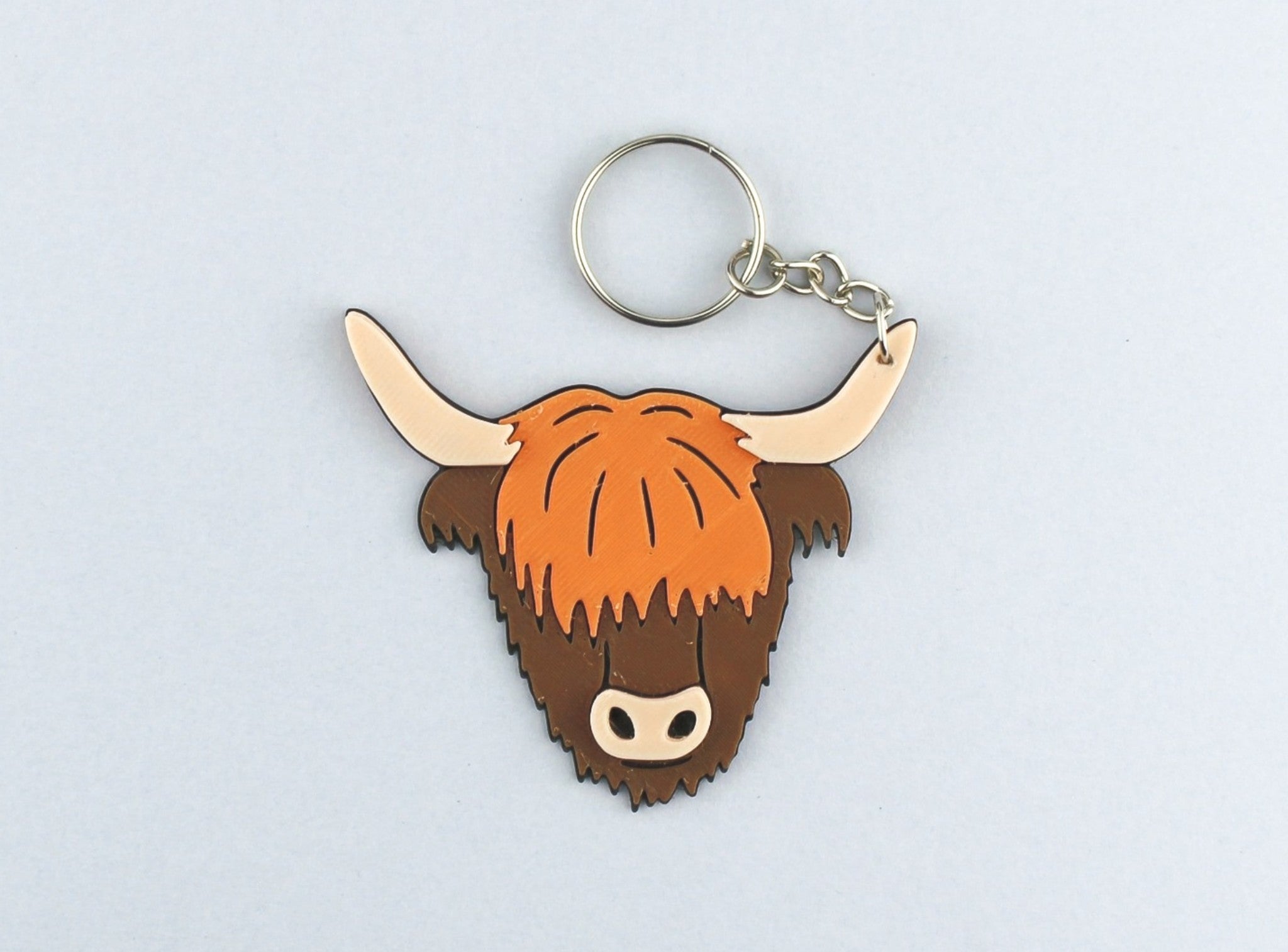 Highland Cow Keyring – 3DF